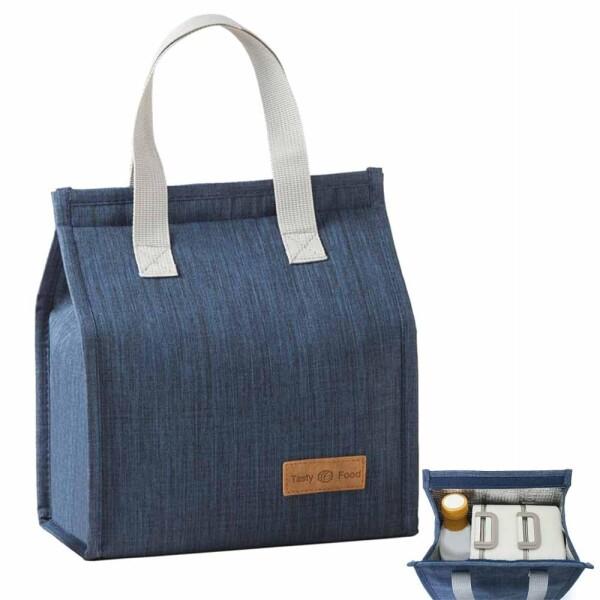 KASELIN ランチバッグ 保冷バッグ 保温バッグ お弁当袋 厚手保温バッグ 大容量 防水 軽量 内部断熱アルミニウム箔 ランチトートバッグ 大容量 防水 軽量 耐久性 マジックテープ式 汚れ知らず 持ち運び便利 通勤 通学 アウトドア ...