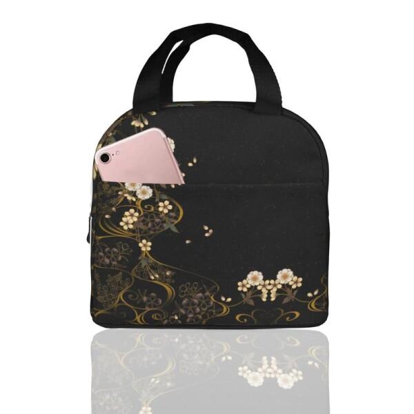 ランチバッグ 保冷 保温 和柄 花柄 桜 可愛い 弁当バック 断熱 防水 漏れ防止 大容量 大きめ 弁当袋 手提げ 子供用 バック キッズ メンズ レディース トートバッグ ハンドバッグ(1)商品コード：55077833326型番：6791...