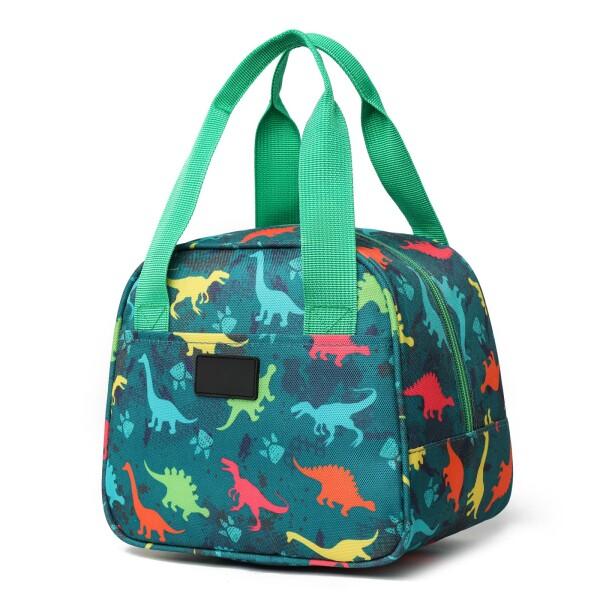 Nanxson 保冷断熱バッグ ランチバッグ おしゃれ 小さめ 軽量 チャック付き 女性用＆男性用 手提げ お弁当袋 (6L,グリーン・プリント)商品コード：55077833543型番：Bolsa-de-almuerzoサイズ：6Lカラー：...