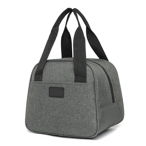 Nanxson 保冷断熱バッグ ランチバッグ おしゃれ 小さめ 軽量 チャック付き 女性用＆男性用 手提げ お弁当袋 (6L,グレー・グリーン)商品コード：55077833545型番：Bolsa-de-almuerzoサイズ：6Lカラー：グ...