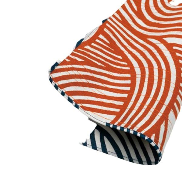 むす美 48cm チーフ 伊砂文様両面 お弁当包みに最適 (結 藍・オレンジ)商品コード：55077833551