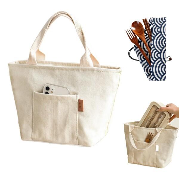 yowodana 5点セット ランチバッグ 保冷 保冷バッグ アルミホイル お弁当 袋 撥水 抗菌おしゃれ クーラーバッグ がま口 ランチバッグ 飲み物 お弁当袋 ペットボトル 水筒 大きめ 大容量 保温 手提げ 食品収納 通勤 通学 男女...