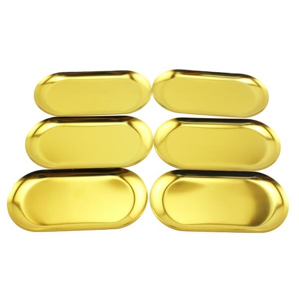 speed mao シンプル おしぼり置き おしぼりトレイ 小物置き 収納 ゴールド商品コード：55077834846型番：AM-1770シンプルなおしぼりトレイ6個セットです。アクセサリーなどの小物置きとしてもお使いいただけます。色:ゴー...