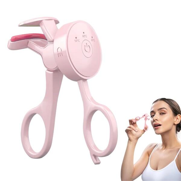 Coollooda ホットビューラー 挟む まつ毛カーラー ピンク USB充電式 3段温度調節 急速加熱 感温シリコン 女性 メイクツール 簡単 初心者商品コード：55077837657カラー：ホワイト【革新的なデザイン】:従来のアイラッシ...