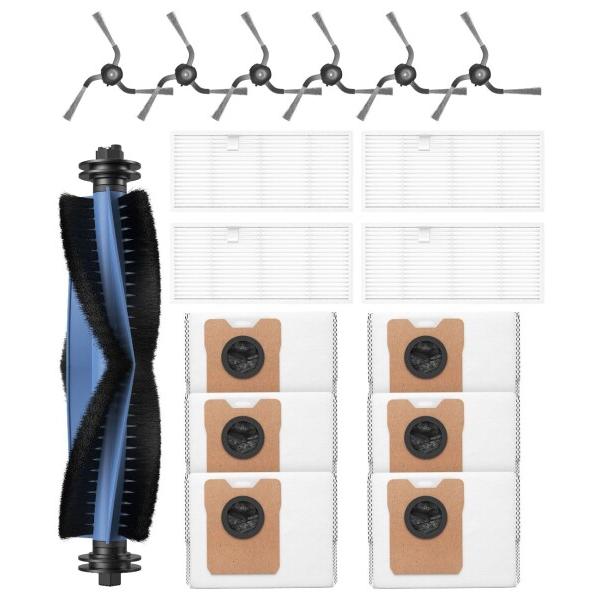 Eufy Robot Vacuum Auto-Empty C10 用 消耗品 ロボット掃除機 ダストバッグ 紙パック フィルター ブラシ 消耗品セット ロボット掃除機交換パーツキット 17点入り商品コード：55077838802型番：C10...