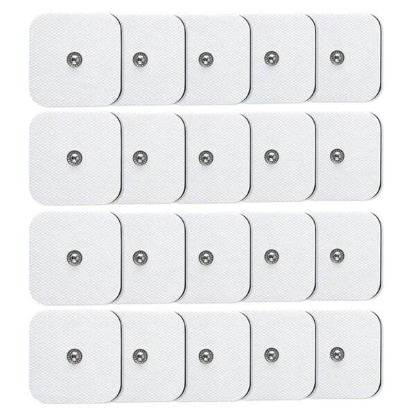 EMS用粘着パッド ゲルパッドゲル 替えパッド スティックオンパッド 交換用パッド (20枚入り)商品コード：55077839194型番：EP20カラー：白デジタルマッサージ機用プレミアム粘着性再利用可能電極交換用電極パッドユニバーサル互換...
