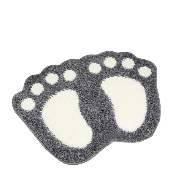 バスマット 足ふきマット 玄関マット かわいい 動物柄 玄関マット 足拭きマット 速乾 吸水 抗菌 ふわふわ 丸洗い 風呂 浴室 台所 キッチン 屋内 室内 風呂 40*60cm (グレー, 40×60cm)商品コード：5507784982...