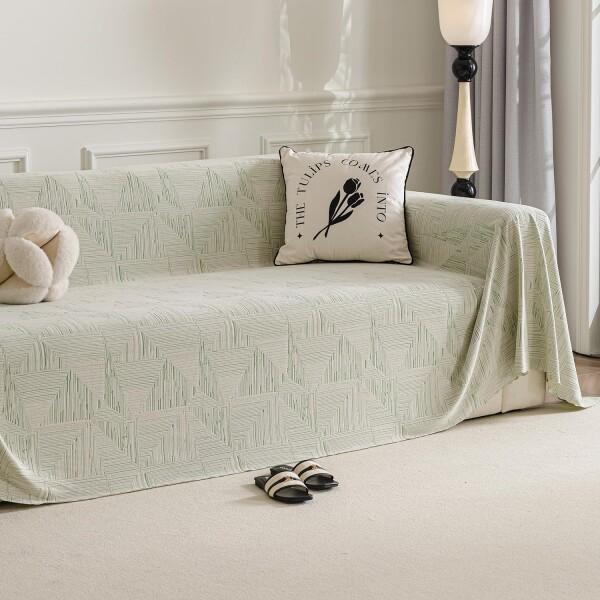 EMMEソファカバーフリース 防撥水 滑り止め付き マルチカバー犬猫対策 洗える 防塵カバー ベッドカバー 爪とぎ防止 北欧おしゃれ 長方形 1人 2人 3人 掛け ソファーカバー 四季通用 マルチクロス 汚れ防止 カーペットテーブルクロス...