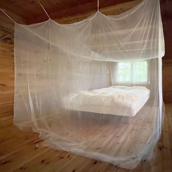 UPstore 蚊帳 大判 6畳 部屋全体 吊り下げ式 簡単設置 キャンプ テント アウトドア 高密度 屋内 ベビー 通気性 防虫 防蚊対策 モスキートネット (出入口なし, 6畳タイプ (300cm × 250cm))商品コード：5507...