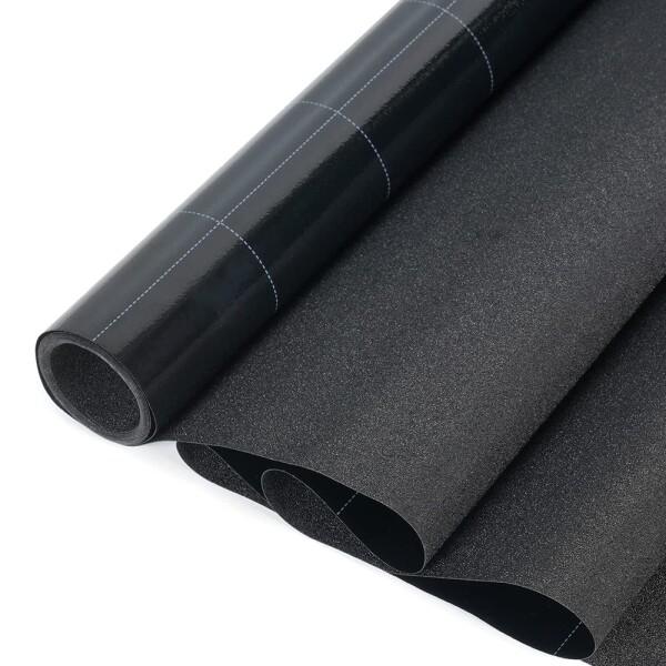 Rabbitgoo 遮光シート 窓 目隠しシート カーテン 遮光 窓ガラス用フィルム 真っ黒完全遮光 はがせる 紫外線カット 光漏れない 日よけ 飛散防止 防虫忌避 方眼付き 貼付簡単 窓用フィルム 窓 ガラス 用 ガラスシート (黒 44...