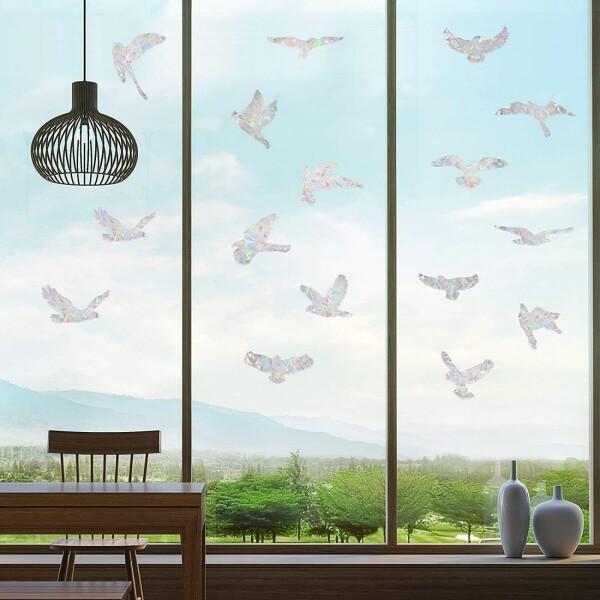 衝突防止ウィンドウステッカー 20種類（20枚セット）商品コード：55077896694カラー：透明?【多様な鳥のデザイン】20種類のユニークな鳥のパターンを採用。多様なデザインで、ご自宅の窓を華やかに飾ります。?【簡単取り付け】ダスターで...