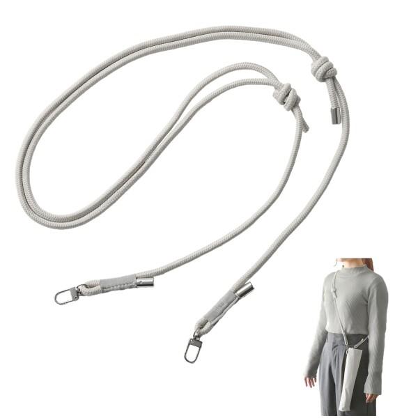 (weer) ウェア ストラップ 折りたたみ傘専用 レディース メンズ 男女兼用 斜めがけ 首かけ 肩かけ フリー グレー商品コード：55077897666サイズ：Free Sizeカラー：グレー??【weer傘専用ストラップ】斜めかけ、首...