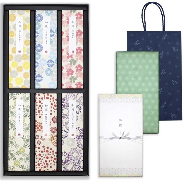 お悔やみ 線香 ギフト  日本製 少煙 贈答用 お線香 仏壇用 法要 一周忌商品コード：55077897781型番：wayu6_03aサイズ：手提げ袋付カラー：和遊 (包装の内側に熨斗) 使用シーン ・全宗派および全仏事でお使いいただけます...