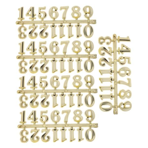 Zerodeko 時計文字盤用 置き換え用数字 5セット DIY時計修理キット 粘着式アラビア数字シール 壁掛け時計アクセサリー 手作り時計部品 中華風デザイン 高耐久シンプル時計番号 ローマ数字対応商品コード：55077897983型番：...