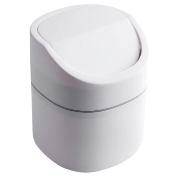 Modest Joy ゴミ箱 ふた付き スリム 卓上 白 ホワイト 開閉式 屋外 キャンプ サニタリーボックス ミニ商品コード：55077898035型番：MJ-gmbkカラー：ホワイト【臭わない】かわいいコンパクトなふた付きゴミ箱です。密...