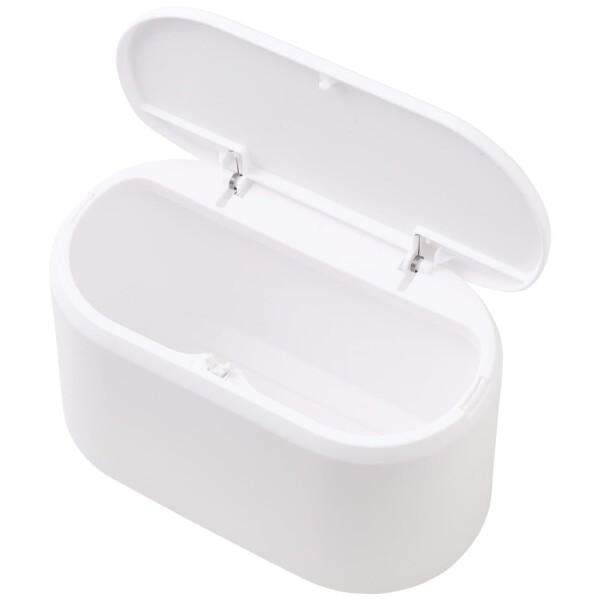 SUGGEST 蓋付き ミニ ゴミ箱 卓上 ミニダストボックス プッシュオープン式 ワンタッチ 1.8L シンプル リビング オフィス デスク キッチン 洗面所商品コード：55077898056型番：140008カラー：ホワイト【ゴミも袋も...