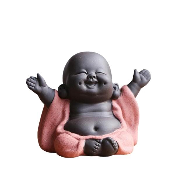 Temiry お釈迦様 オブジェ お釈迦セラミックス セラミックス かわいい仏像 Buddha Statue レッド 幅9cm×奥行6cm×高さ6.8cm商品コード：55077898531型番：FXサイズ：個カラー：ピンク【布袋は家庭円満・...