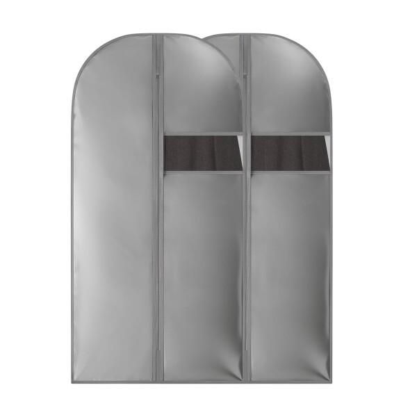Kimmama 衣類用吊りカバー,ガウン用ドレスバッグ,衣服用保護カバー,PE素材,60x110cm,2枚セット商品コード：55077903116型番：CC002サイズ：2M(60x110cm)カラー：Grey衣類カバー