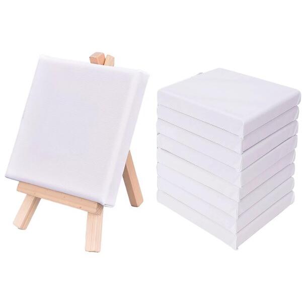 キャンバス キャンバスボード 10cm×10cm 8個セット イーゼル付き 正方形 ミニキャンバス 画材 絵画 水彩画 油絵 絵画ボード商品コード：55077938447型番：3535サイズ：10cm×10cmカラー：1【パッケージ内容】ミ...