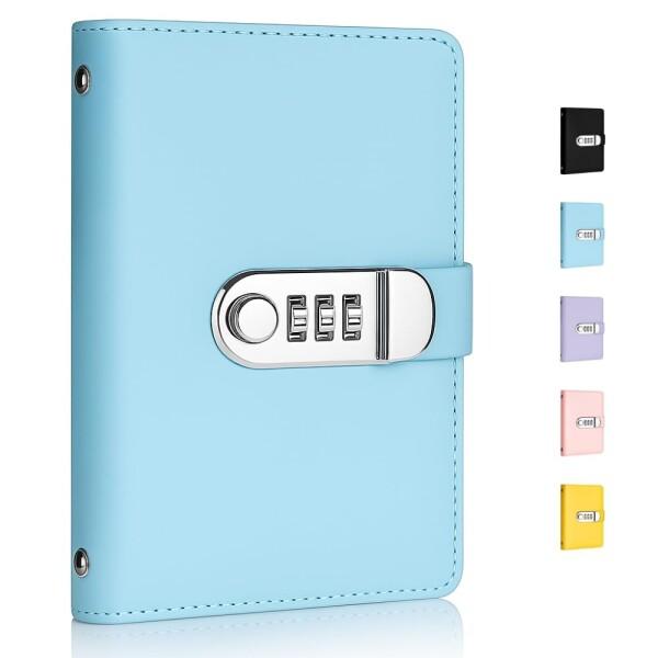 Chicer お札 貯金箱 貯金手帳 災害グッズ コンパクトサイズ (ライトブルー, ロック有)商品コード：55077942791型番：GK20250618サイズ：ロック有りカラー：ライトブルー?【100万円を目指せる達成感】最大100枚の...