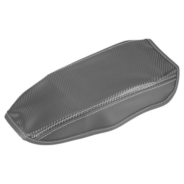 A ABSOPRO カーセンターコンソールパッド 防水 アームレストシートボックスカバープロテクター Fo rdに対応 Bronco Sport 2021 2022 2023に対応 カーボンファイバーパターン 黒 グレー商品コード：5507...