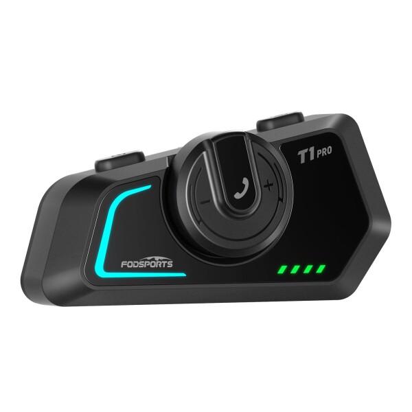 FODSPORTS バイク インカム T1 PRO インカム 4人同時通話 Bluetooth5.4 HIFI音質 5重ノイズキャンセル FMラジオ 音楽共有 通信再接続 他のインカムと接続可能 ワンタッチペアリング IP67防水 Siri...