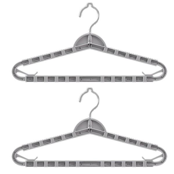 バスタオルハンガー 360度回転フック 傷のない滑り止めを長くする グレー 2本セット多機能 伸縮式 おりたたみ 長さ42〜66 cm 室内/室外で洗濯物/枕カバー/布団などを干すためのもの商品コード：55078069298型番：TRkin...