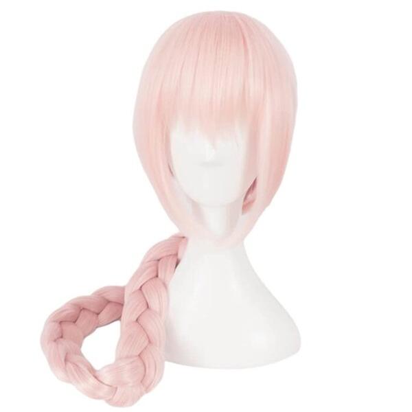 LAOBAO フローレンス・ナイチンゲール コスプレ ウィッグ Florence Nightingale ピンク髪 三つ編み かつら カツラ 耐熱 変装用ウィッグ コスチューム小物 パーティー 仮装 ハロウィン お祭り イベント cospl...