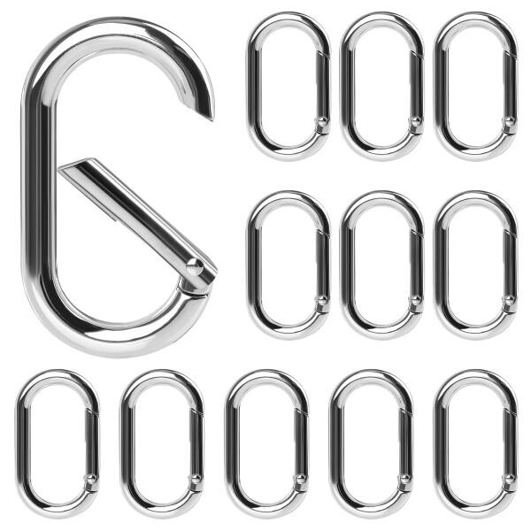 Go Pal GP06 亜鉛合金 カラビナ 小型 スプリングフック 12個 軽量 頑丈 おしゃれ 多機能 アウトドア/キャンプ/アクセサリーパーツ 2.9cm シルバー商品コード：55078125168型番：GPCPEGP06SS12Jサイ...