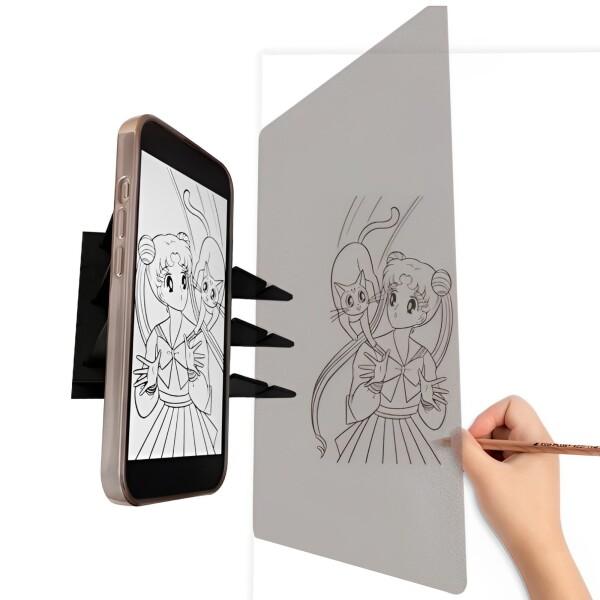 AZ-FRONT 光学お絵かきトレース台 スマートフォン タブレット対応 描画 スケッチ支援ツール アニメ イラスト制作向け (6.5インチ)商品コード：55078136804型番：AZstd01カラー：6.5インチスマートフォンやタブレッ...