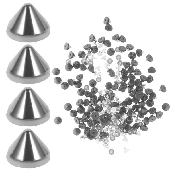 iplusmile 100Pcs レザークラフト用プラスチックリベット スパイク 衣料品リベット ブラック 0.28インチ 小型 装飾的パンクスタッズ Diyアクセサリー商品コード：55078137958型番：MG4UKCD3P01G101...