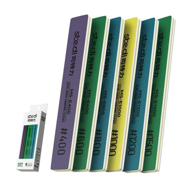 stedi サンディングスティック 模型 ホビー メイキングツール 研磨用サンディングスティックツール ガンダム修理用 プラモデルとミニチュアモデル用 6個(#400+#600+#800+#1000+#1200+#1500)商品コード：55...