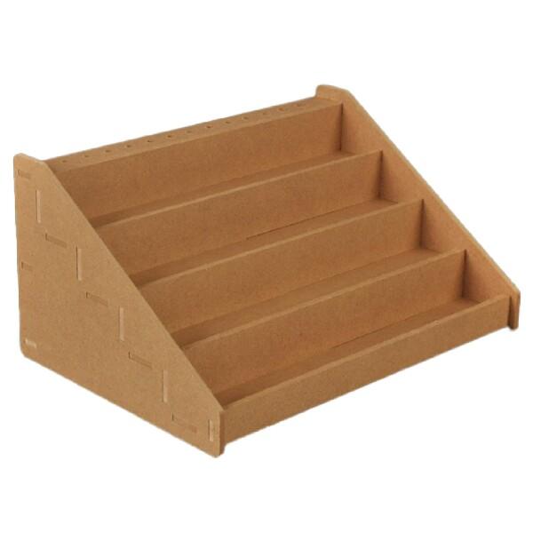 (Cicogna) プラモデル 塗料棚 組立キット 紙製 塗料 収納 ペイントラック 塗料ラック 塗料ケース 塗料入れ 収納スタンド ひな壇 (4段)商品コード：55078140023型番：C021944Sサイズ：幅31cm×高さ15.5c...