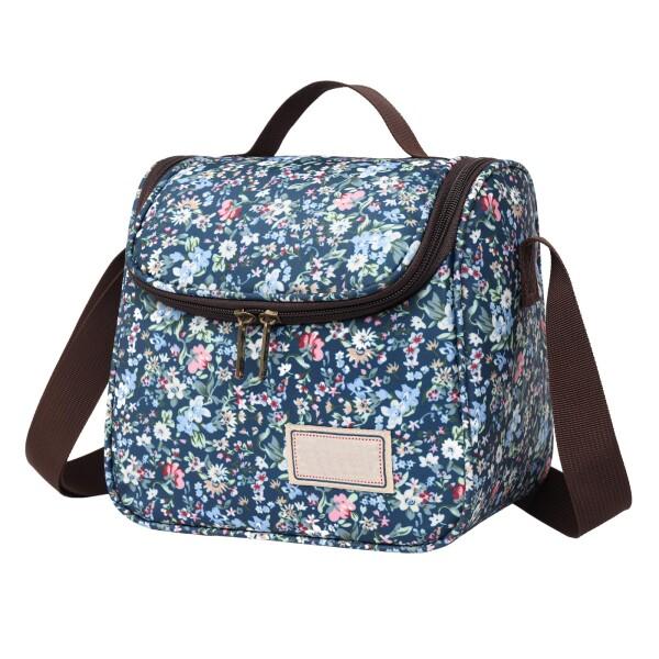 Nanxson 断熱保冷バッグ エコバッグ ランチバッグ 大容量 メンズ レディース 再利用可能 軽量 ショッピング 便利 弁当バッグ 手提げ お弁当袋 大人男性女性仕事/旅行/ピクニック/オフィスのため(6L,D-ブルー)商品コード：55...