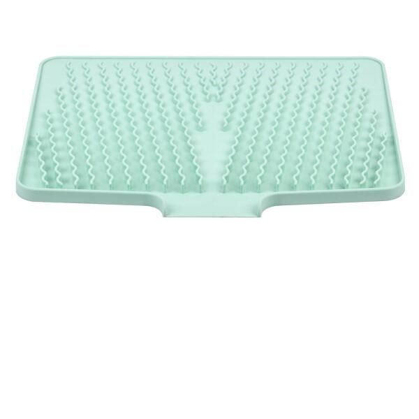 KitchenRaku シンクマット 流し台 シリコン 断熱 滑り止め 水切り 乾燥マット排水 耐熱 流し保護 調理台 シンクライナー 台所 キッチン 食卓 抗菌 耐熱温度230度 (グリーン, 40*33CM)商品コード：55078151...