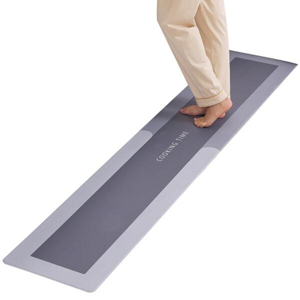 MOLANDI キッチンマット 120 拭ける 撥水 防汚 抗菌 防臭 フロアマット マット 床 台所 マット ロングキッチンマット ポリ塩化ビニール ずれない 洗濯不要 低反発 クッション性あり 44x120cm商品コード：5507815...