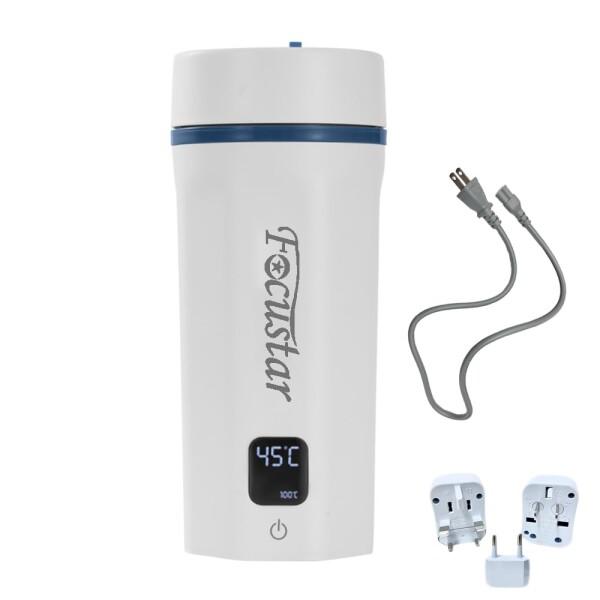 Focustar ポータブルケトル 550ML 電気ケトル 小型 トラベルケトル 海外対応・日本対応 6段階温度調節 100-240V兼用 変圧器不要 400W ポータブル電源で使える 持ち運びやすい 携帯湯沸かし器 旅行 車中泊に適用商品...