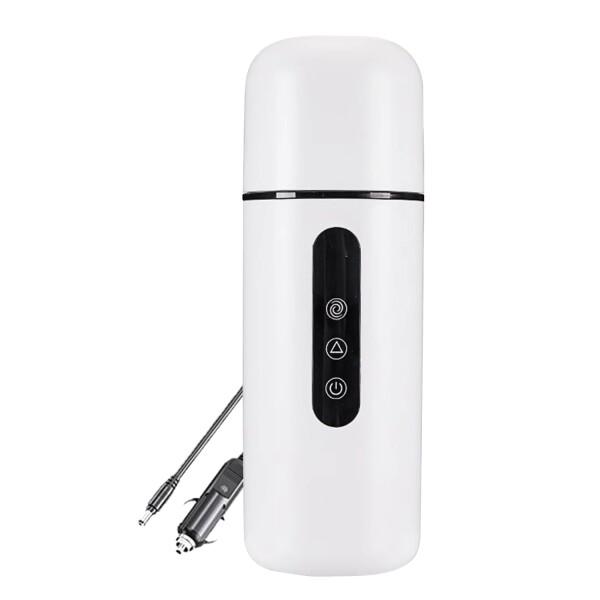 「沸騰＆保温＆攪拌」 MACOLAUDER 攪拌機能付きの電気ケトル 0-100[度] 温度設定可 420ml 電動撹拌 DC12V/24V 電気ポット 車載用ポット お茶 コーヒー 粉ミルク ココ 蓋付き SUS304ステンレス 家庭用 ...