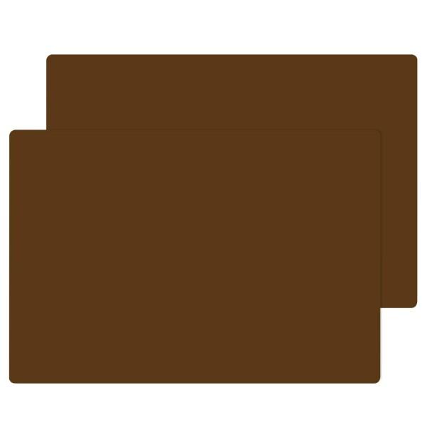 ［Utiel］ シリコンマット 60×40cmサイズ 保護シート 滑り止め 耐熱 耐冷 キズ防止 汚れ防止 調理台保護 キッチンマット 調理用マット ランチョンマット (ブラウン, 2枚セット)商品コード：55078156398型番：Uti...