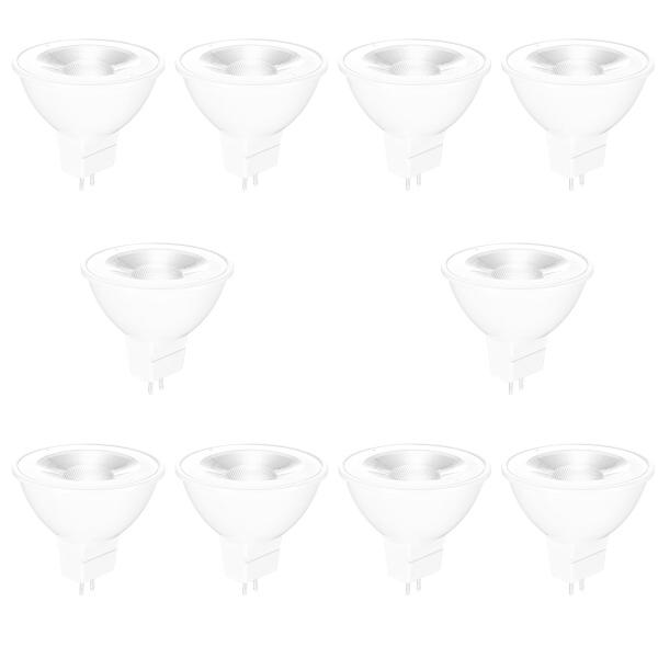 Wenscha MR16 5W 12V LED電球GU5.3 50Wハロゲン自然な白4000Kの高い明るさ400LMに相当する非調光可能な10個入り (Natural White)商品コード：55078160178型番：MR16カラー：Na...