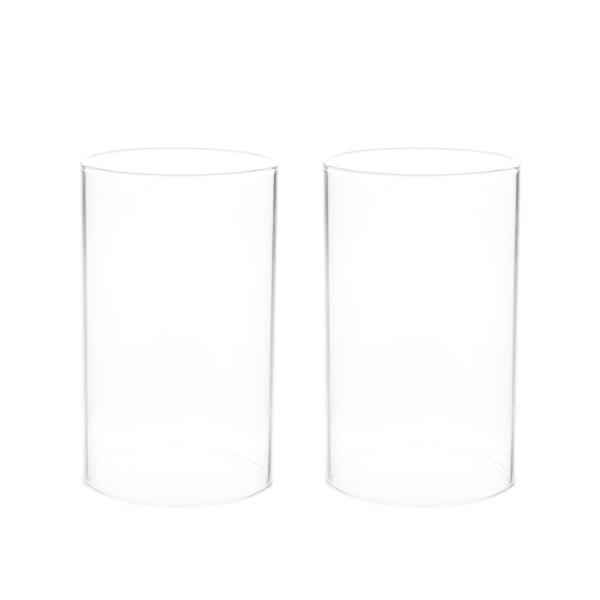 DECHOUS 透明ガラスキャンドルカバー 2個セット 7.9インチ×3.1インチ 耐熱キャンドルホルダー デスクトップ用 家庭用 インテリア装飾 パーティー 結婚式用商品コード：55078166379型番：SXIA19XR951414QY...