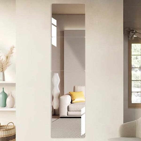 Browgrow どこでも貼れる割れない鏡 鏡 全身鏡 姿見鏡 壁掛け ミラー 壁掛け 浴室 便利 穴あけ不要 軽量商品コード：55078166652型番：YKL-ZHJ-15-15サイズ：15cm*15cmカラー：4枚セット【超軽量で割れ...