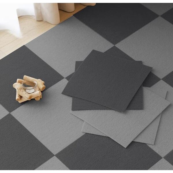 QQpony タイルカーペット ジョイントマット 吸着マット 44×44cm 大判 40枚セット 滑り止め 床暖房対応 洗濯機OK＆ハサミでカット自由 赤ちゃん・高齢者・ペットに最適 ズレない吸着設計・床保護 玄関・リビング・事務所対応商品...