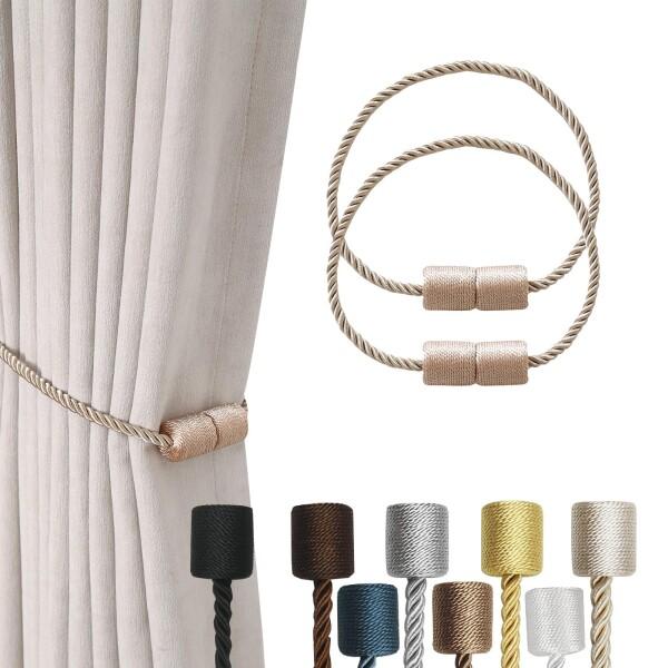 カーテンタッセル マグネット ふさかけ カーテン留め飾り 磁気 カーテンクリップ 強力 磁石 2個セット(カーキ)商品コード：55078169524型番：Yezhen-liusu1サイズ：標準カラー：カーキちょっとしたおしゃれを演出するデザ...