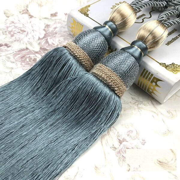 カーテン タッセル おしゃれ とめるやつ 止め まとめる 留め具 リビング 2個セット (ブルー)商品コード：55078169537型番：122サイズ：標準カラー：ブルーカーテンがゴージャスに:こちらのカーテンタッセル1つで、お部屋が華やか...