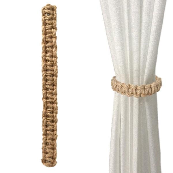 4個 カーテンタイ ドレープの素朴なカーテンネクタイ 手作りカーカーテン留め 飾り ロープカーテンアクセサリー 紐 締め 窓装飾家庭用、屋外用、寝室、オフィス用、ドレープ装飾用 (ブラウン)商品コード：55078169561型番：301-6...