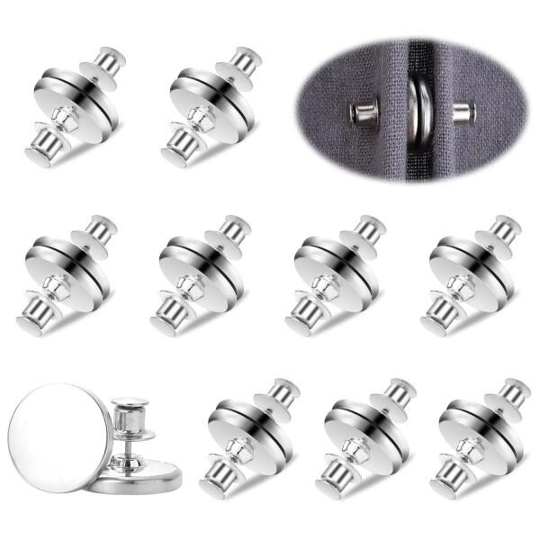 カーテン 隙間防止 カーテン 光漏れ防止 カーテン マグネット 隙間防止 5組セット 25mm 両面カーテンバックル 耐久性 取り外し可能商品コード：55078169562型番：DH398-5サイズ：平均サイズカラー：シルバー?【入数】5組...