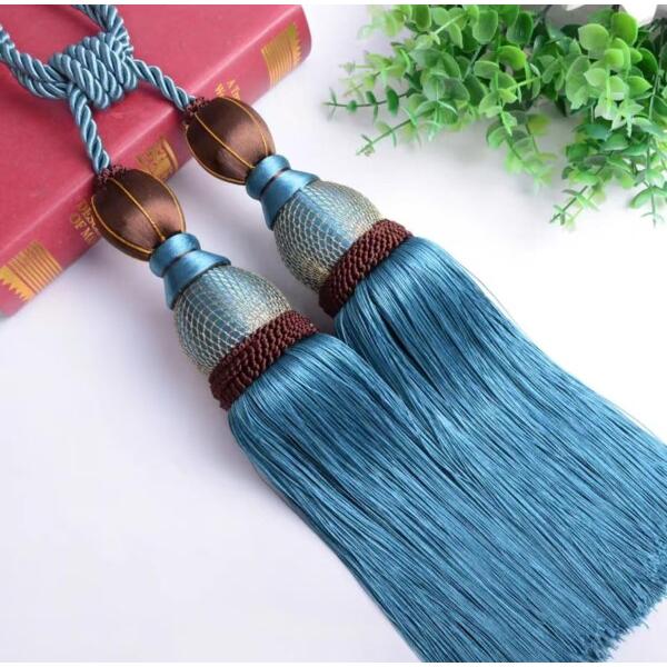 NaturesHome タッセル アクセサリー 留め 高級 ホルダー カーテンロープ 窓装飾 ロープタッセル 紐 締め おしゃれ 房掛け 2本入り (ダークブルー）…商品コード：55078170021型番：1829サイズ：丈71 cm x ...