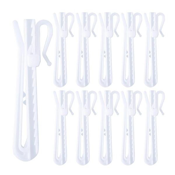 10cmカーテンフック カーテンレール フック カーテンランナー 後入れ アジャスターフック16本入り商品コード：55078171345型番：LWH-378サイズ：Largeカラー：ホワイト本物サイズ:10cm個数16 色 ホワイト軽量且耐...