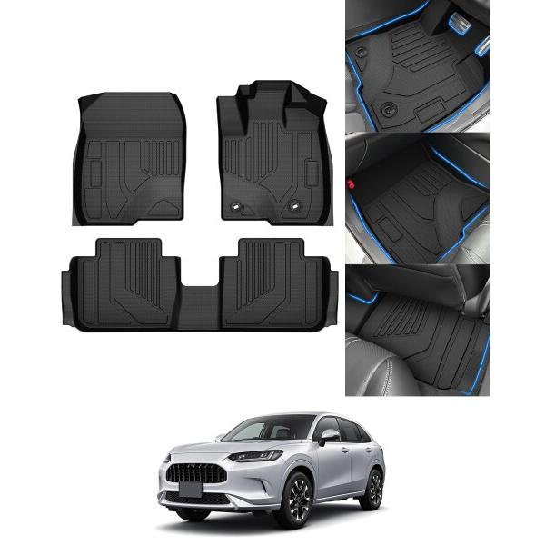 Mixsuper 新型 ZR-V フロアマット 防水 ZRV 3D セカンドマット 立体カーマット RZ3 RZ4 RZ5 RZ6 カスタム 2023年4月-現行 TPE素材 車種専用設計 耐摩擦 耐汚れ 耐候性 難燃性商品コード：5507...